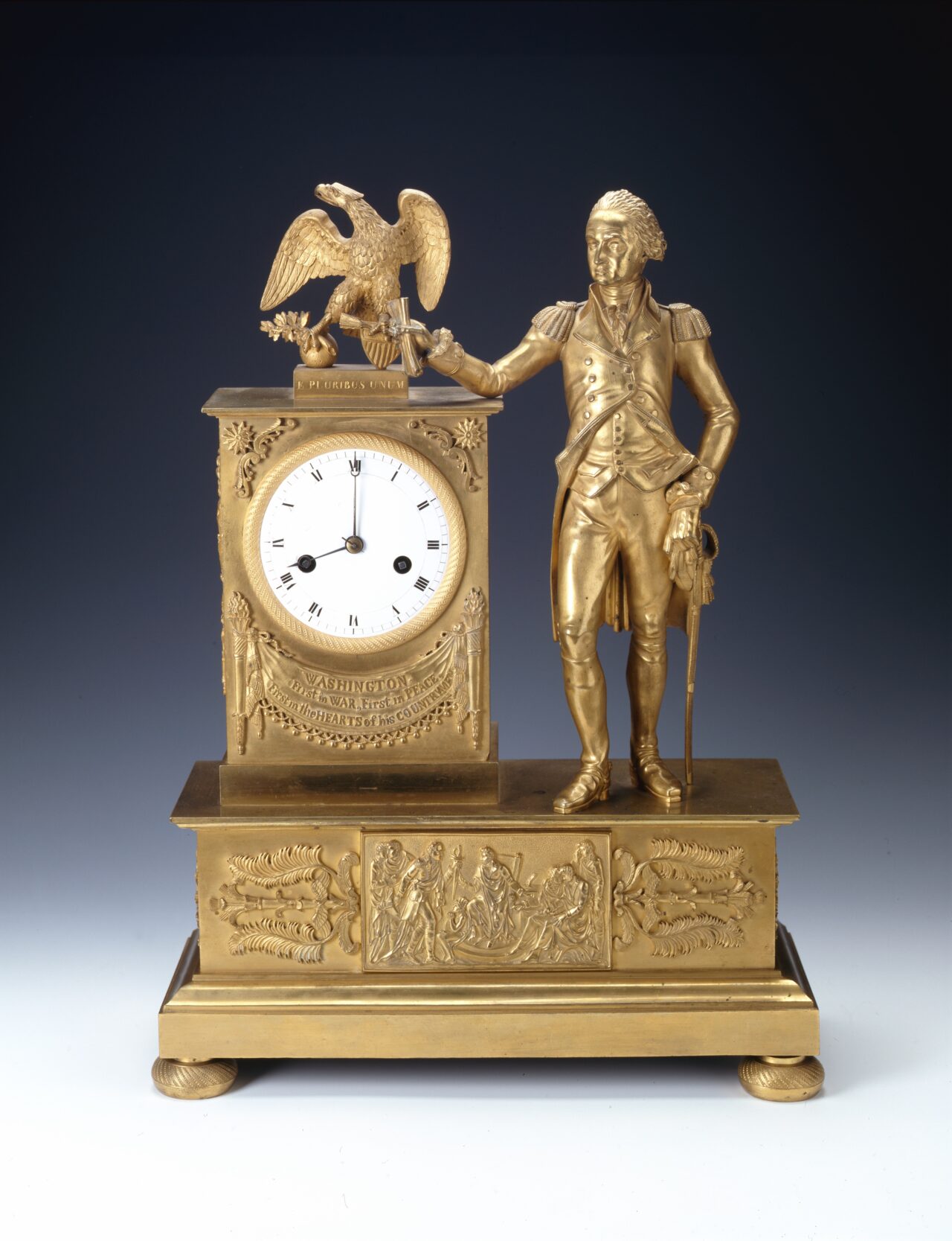 George Washington mantel clock - Newport Restoration Foundation